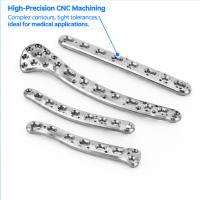 China Medical Device Components CNC Machined Aluminum Bone Plates Locking Compression 5 Axis for sale