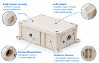 China Plastic CNC Machining Parts Injection Molded Housings ABS Precision Equipment Enclosure for sale