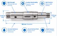 China Custom Drive Shaft With Side Holes CNC Machined Transmission Shafts for sale