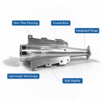 China CNC Turn-Mill Aluminum Special Cylinder Shell, Custom Position Connection Flange Component for sale