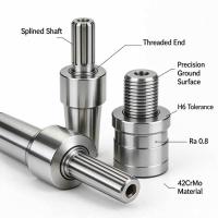 China OEM Custom CNC Precision Transmission Shaft for Automation Robot New Energy Hydraulic Machinery for sale