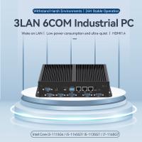 China Industrial Mini Fanless Computer Intel Core Series Processor 1115G4 3LAN 6COM DDR4 RAM for sale