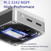 China Intel N100 Mini Cube Computer LPDDR5 Dual Gigabit Ethernet RJ45 Mini PC For Home for sale