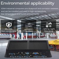 China Dual LAN 6COM Fanless Intel Mini PC Core Series Celeron 3855U Processors With MSATA SSD for sale
