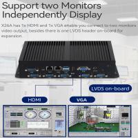 China Dual LAN 6COM Fanless Intel Mini PC Core Series Celeron 3855U Processors With MSATA SSD for sale