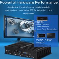 China Dual LAN 6COM Fanless Intel Mini PC Core Series Celeron 3855U Processors With MSATA SSD for sale