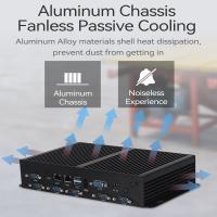 China Dual LAN 6COM Fanless Intel Mini PC Core Series Celeron 3855U Processors With MSATA SSD for sale