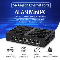 China Intel Pentium 4405U 6 Gigabit Network Software Router Mini PC Firewall PFsense for sale