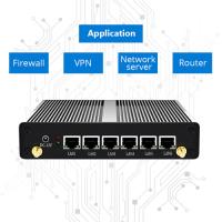 China Intel Core I3 / I5 Fanless Desktop Software Router 6 RJ45 LAN DDR3 8GB RAM for sale
