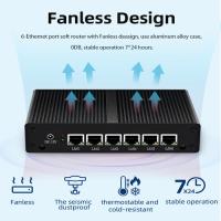 China Intel Core I3 / I5 Fanless Desktop Software Router 6 RJ45 LAN DDR3 8GB RAM for sale