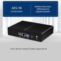 China Intel Core I3 / I5 Fanless Desktop Software Router 6 RJ45 LAN DDR3 8GB RAM for sale