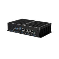 China Intel Series Fanless Industrial Mini Computer 4 Gigabit Ethernet LAN 6COM for sale