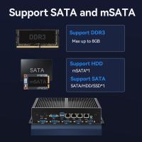 China Intel Series Fanless Industrial Mini Computer 4 Gigabit Ethernet LAN 6COM for sale