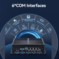 China Intel Series Fanless Industrial Mini Computer 4 Gigabit Ethernet LAN 6COM for sale