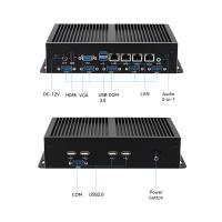 China Intel Series Fanless Industrial Mini Computer 4 Gigabit Ethernet LAN 6COM for sale