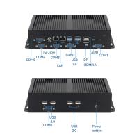 China DDR4 Fanless Industrial Mini PC Dual LAN 6COM Intel Core Celeron Series for sale