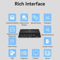 China DDR4 Fanless Industrial Mini PC Dual LAN 6COM Intel Core Celeron Series for sale