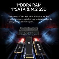 China DDR4 Fanless Industrial Mini PC Dual LAN 6COM Intel Core Celeron Series for sale