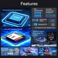 China Intel N100 / N200 Mini Desktop PC LPDDR5 16G RAM Windows 10/11 Linux Mini Desktop for sale