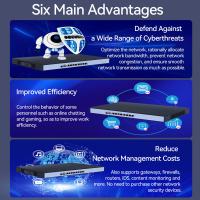China DDR3 8G RAM 1U Firewall Router Server 8LAN Intel Celeron And Core Series for sale
