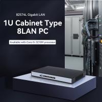 China DDR3 8G RAM 1U Firewall Router Server 8LAN Intel Celeron And Core Series for sale