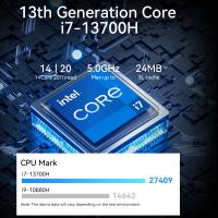 China Intel Core I7 13700H Mini PC DDR5 Dual LAN 3 Screen 4K Display Mini PC With Fan for sale