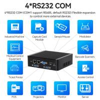 China Intel N5100 DDR4 16G Industrial Mini PC Linux Dual LAN 4COM For KIOSK Digital Signage for sale