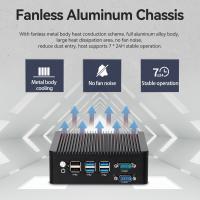 China Intel N5100 DDR4 16G Industrial Mini PC Linux Dual LAN 4COM For KIOSK Digital Signage for sale