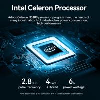 China Intel N5100 DDR4 16G Industrial Mini PC Linux Dual LAN 4COM For KIOSK Digital Signage for sale