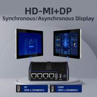 China Intel N100 Processor Fanless Industrial Mini Computer Dual COM DDR4 RAM 4LAN for sale