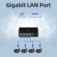China Intel N100 Processor Fanless Industrial Mini Computer Dual COM DDR4 RAM 4LAN for sale
