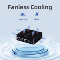 China Intel N100 Processor Fanless Industrial Mini Computer Dual COM DDR4 RAM 4LAN for sale