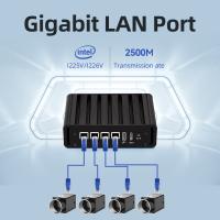 China Intel N100 4 LAN Dual COM Industrial Mini Fanless PC With WIFI DDR4 16G RAM Windows Linux for sale