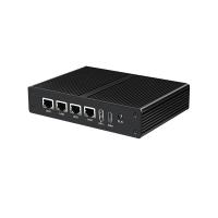 China Industrial Fanless Mini Computer Linux Intel N100 DDR4 16G RAM 4LAN Dual COM for sale