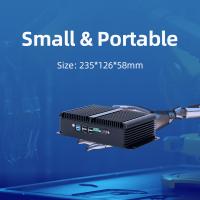 China DDR4 16G RAM Intel N100 Fanless Industrial Mini PC 4 LAN Dual COM Linux With WIFI for sale