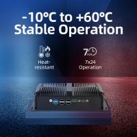 China DDR4 16G RAM Intel N100 Fanless Industrial Mini PC 4 LAN Dual COM Linux With WIFI for sale
