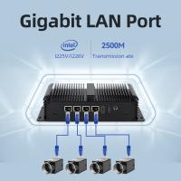 China DDR4 16G RAM Intel N100 Fanless Industrial Mini PC 4 LAN Dual COM Linux With WIFI for sale