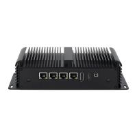 China DDR4 16G RAM Intel N100 Fanless Industrial Mini PC 4 LAN Dual COM Linux With WIFI for sale
