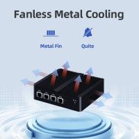 China Inter N100 DDR5 16GB Mini Firewall PC With Linux Four LAN Software Router for sale
