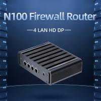China N100 Firewall Router Mini PC With Four 2.5Gbps LAN HDMI And DP For Home Office for sale