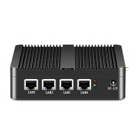 China 4 LAN DDR3L Firewall Router Fanless Mini PC Intel Celeron Series J1900 for sale