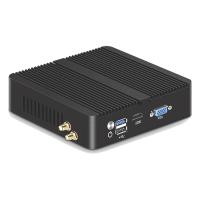 China 4 LAN DDR3L Firewall Router Fanless Mini PC Intel Celeron Series J1900 for sale