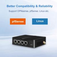 China 4 LAN DDR3L Firewall Router Fanless Mini PC Intel Celeron Series J1900 for sale