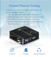 China 4 LAN DDR3L Firewall Router Fanless Mini PC Intel Celeron Series J1900 for sale
