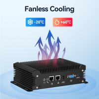 China Intel Core Series Processor Industrial Fanless Computer Mini PC With Dual LAN Dual COM for sale