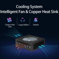 China Intel Core I7 1260P Iris Xe Graphics Gaming PC Single LAN Three Display Mini Computer for sale