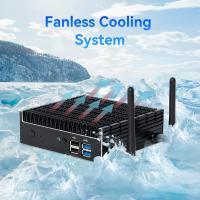 China Intel Pentium Gold 5405U Mini Fanless PC DDR4 64GB Linux For Home Office for sale
