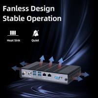 China Intel Atom E3940 DDR3L 8GB Industrial PC Dual LAN Dual COM Fanless Mini Computer for sale