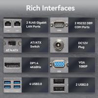 China Intel Atom E3940 DDR3L 8GB Industrial PC Dual LAN Dual COM Fanless Mini Computer for sale