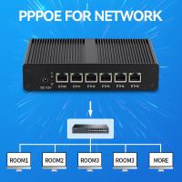 China Intel Pentium 4405U 6LAN RJ45 Software Router DDR4 With Dual Screen Display for sale